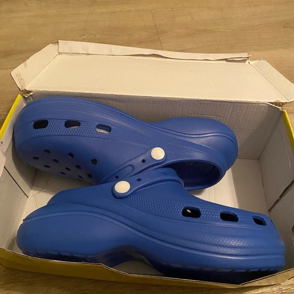 CROCS | Shoes | Blue Size 9 High Top Crocs | Poshmark